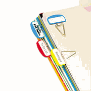 Pendaflex® PileSmart Label Clip File Organizers, Blue/Re