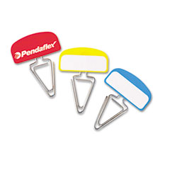 Pendaflex® PileSmart Label Clip File Organizers, Blue/Re