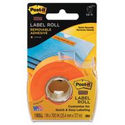 Post-it® Super Sticky Removable Label Roll, 1 x 700, Ora