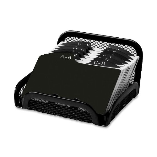 Rolodex 22291ELD Metal/Mesh Open Tray Business Card File