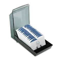 Rolodex™ Covered Tray Card File w/24 A-Z Guides Holds 50