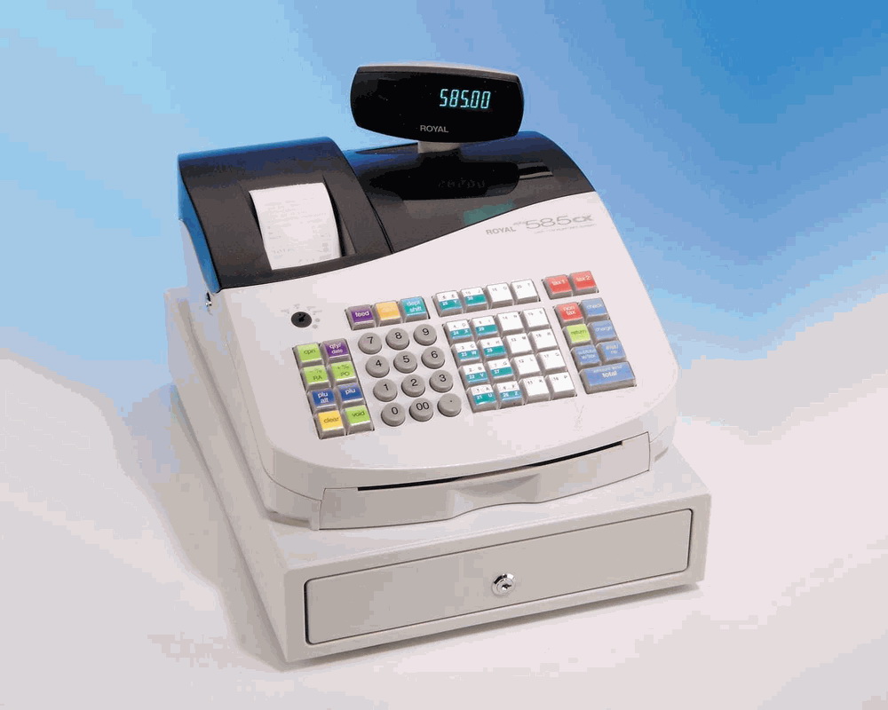 Royal 585CX Cash Register at AceofficeMachines.com