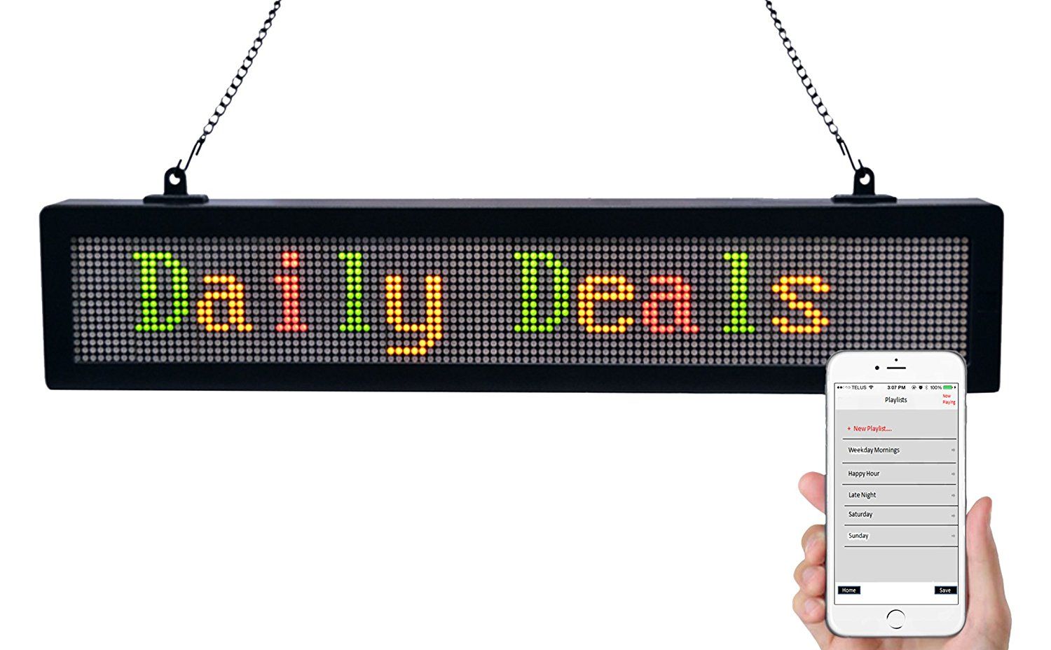 Royal Sovereign Bluetooth Scrolling Messenger Sign (RSB-