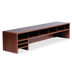 Medium Oak SAF3671MO Safco Low-Profile Desktop Organize
