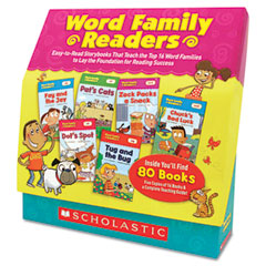 Scholastic Word Family Readers Set, 80 Books/16 Pages an