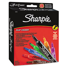 Sharpie® Flip Chart Markers, Bullet Tip, Eight Colors, 8