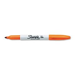 Sharpie® Permanent Marker, Fine Point, Orange, Dozen SAN