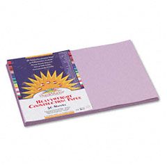 SunWorks® Construction Paper, 58 lbs., 12 x 18, Lilac, 5