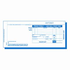 TOPS® Credit Card Sales Slip, 7-7/8 x 3-1/4, Three-Part