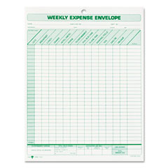 TOPS® Weekly Expense Envelope, 8-1/2 x 11, 20 Forms TOP1