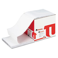 Universal® Computer Paper, 3-Part Carbonless, 15lb, 9-1/