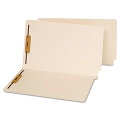 Universal® End Tab Folders, Two Fasteners, Legal, Manila