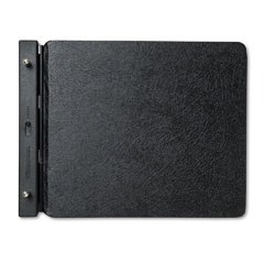 Wilson Jones® Raven Vinyl-Guarded Post Binder, 9-1/4 x 1
