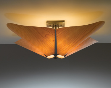 12-3305 Hubbardton Forge 4 Light Kirigami Semi-Flush