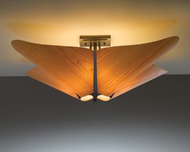 12-3305 Hubbardton Forge 4 Light Kirigami Semi-Flush