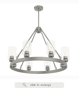 Hunter Lighting 1901 Hartland 8 Light Chandelier
