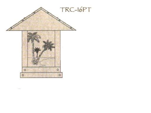 TRC-12PT Arroyo Craftsman Timber Ridge Palm Tree Med. Outdoor Column