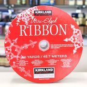 Kirkland Signature Wire-Edged Ribbon, 50 Yards/45.7 Meters - GifteSpot.com
