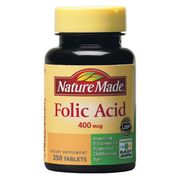 Nature Made Folic Acid 400 mcg, 250 Tablets - GifteSpot.com