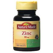 Zinc 30 mg, 100 Tablets, Nature Made - GifteSpot.com