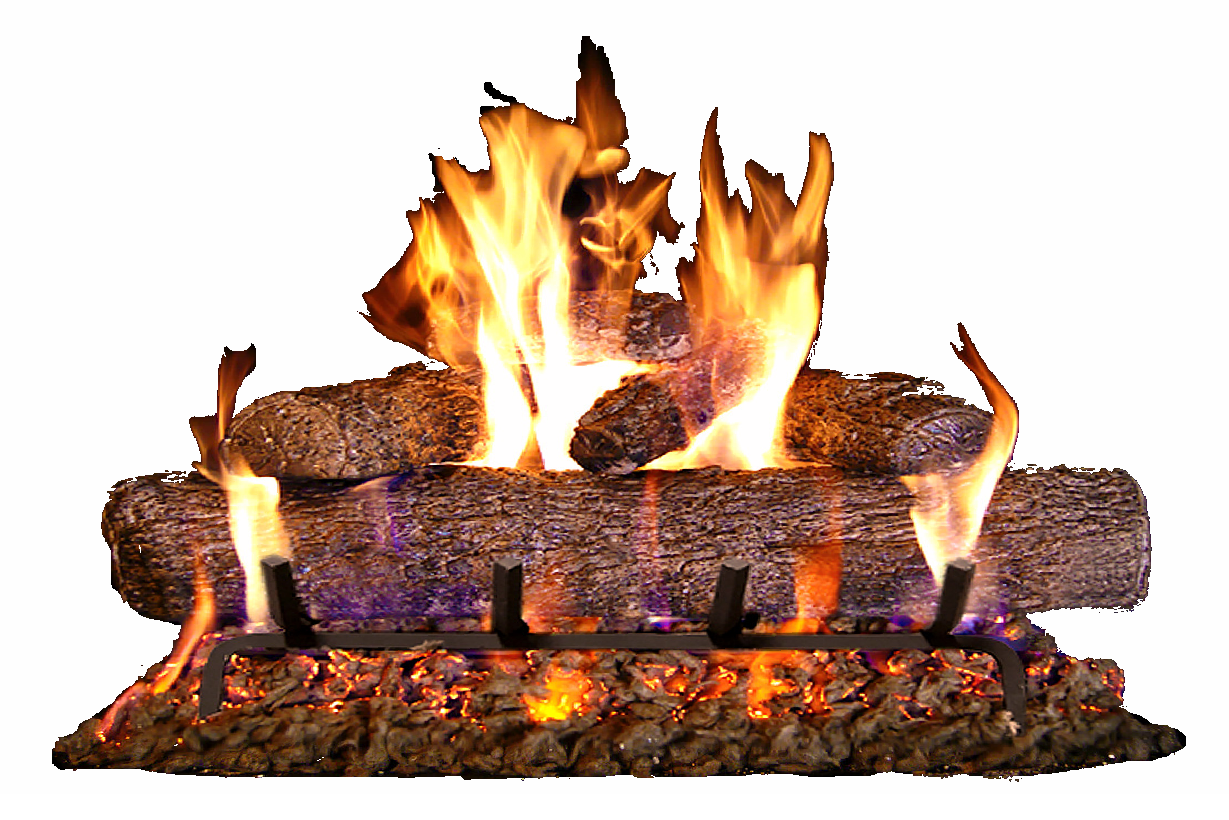 Fyreside 30" Live Oak Vented Propane Log Kit with burner 63YEP | AZ Grills