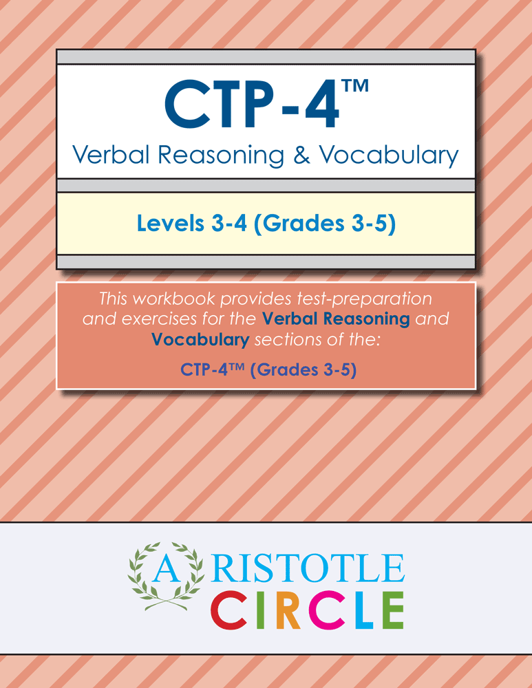 CTP-4™ Verbal Reasoning & Vocab — Workbook Levels 3-4 (Grades 3-5)