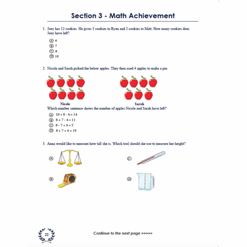 ISEE Primary 2 Practice Test