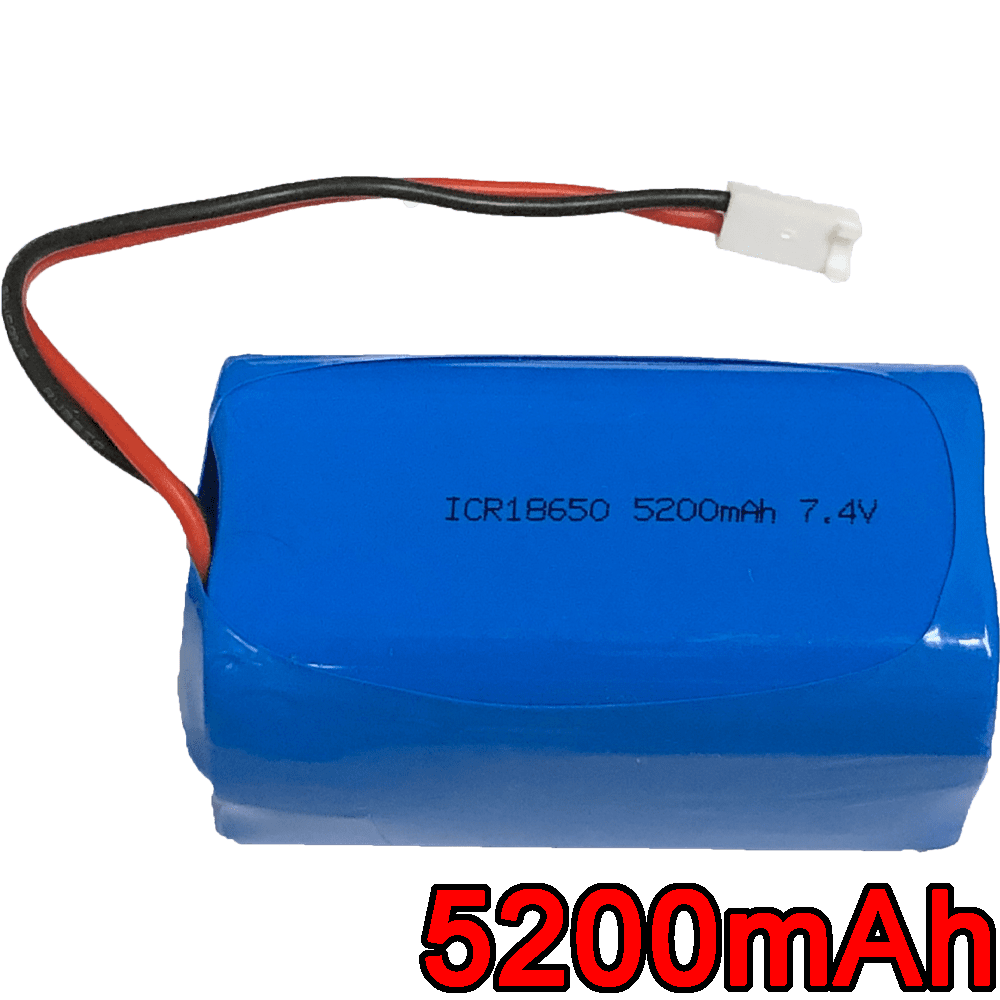 7.4V 5200mAh 38.48Wh 18650 4 Cell Battery Pack