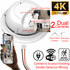SecureGuard 4K Dual HD Smoke Detector WiFi Spy Camera Wi-Fi Fire Alarm ...