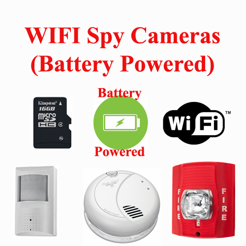 Battery Powered Spy Cameras