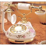 Porcelain Phones - Antique Style Reproduction Corded Telephones French
