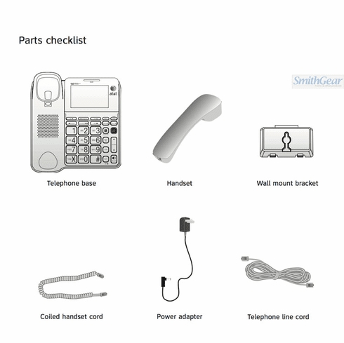 AT&T CL4940 Corded Answering System with Large Display