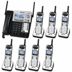 4-Line Phone Systems Small Business Corded + Cordless