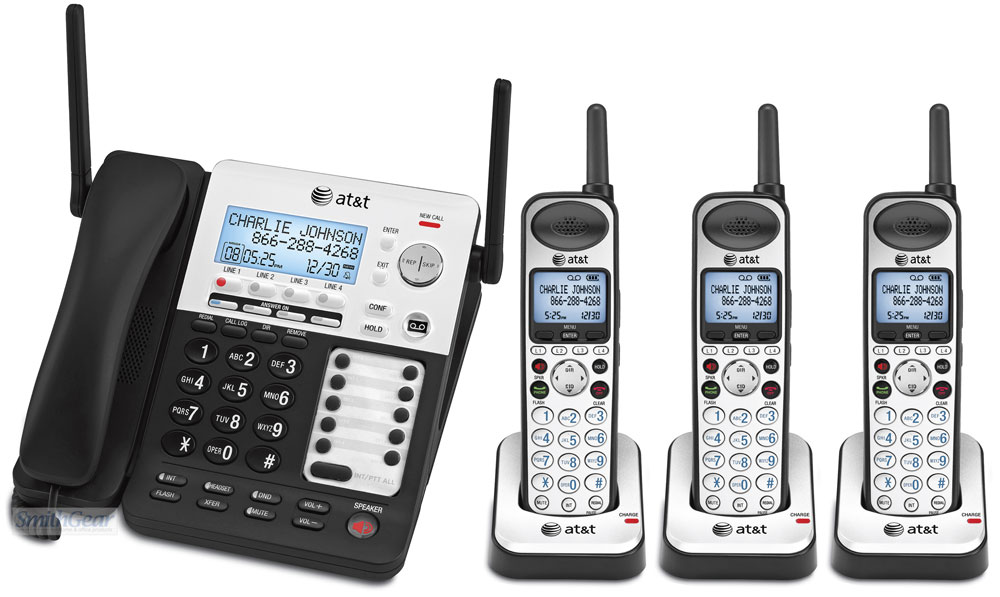 AT&T SB67138 4-Line Phone 3 Handsets