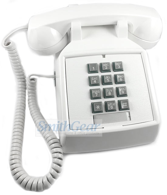 Cortelco 2500 Desk Phone WHITE
