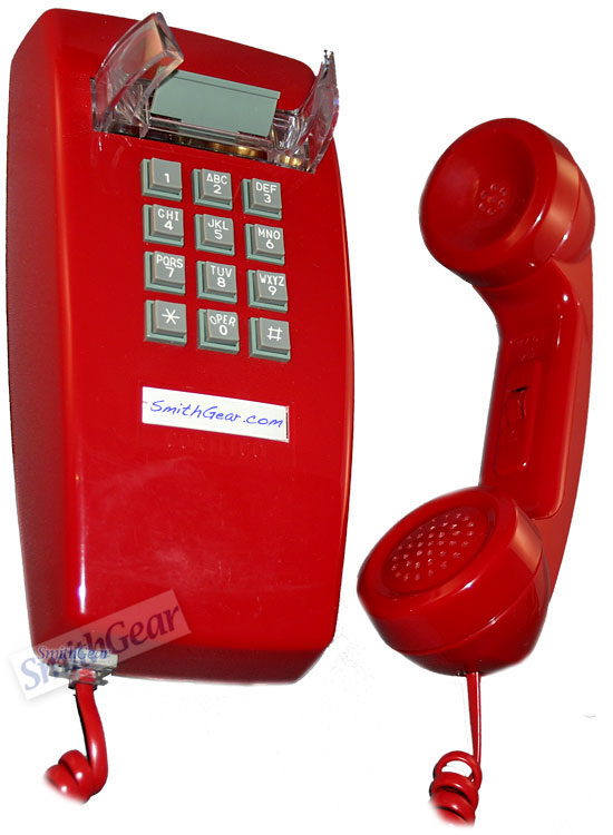 Cortelco 2554 RED Wall Phone Kitchen