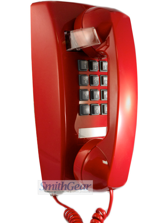 Cortelco 2554 RED Wall Phone Kitchen