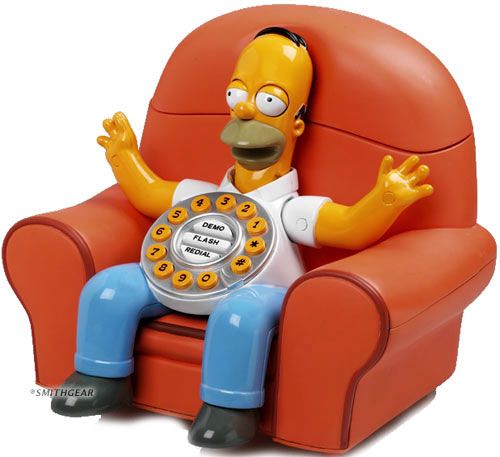Homer Simpson Phone Talking Telephone Simpsons Speak Talk