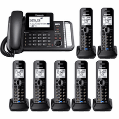2 Line Telephones Corded Desk Two Lines Wall Dual Phone System