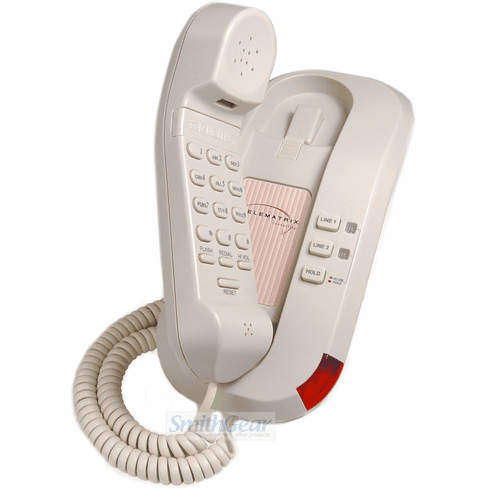 TeleMatrix 69159 2-Line Trimline Phone ASH