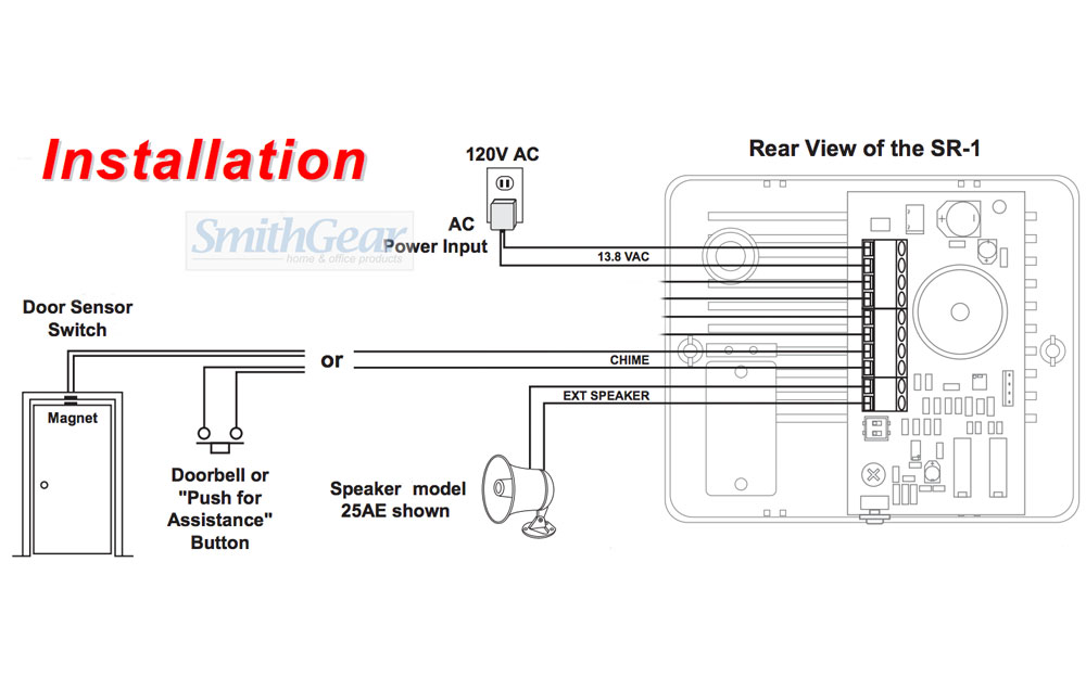 Viking SR-1 Door Buzzer Speaker Ringer/Chime w/Speaker