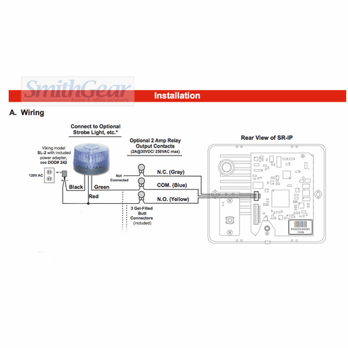 Viking SR-IP SIP (IP) Loud Ringer with Visual Ring Indication