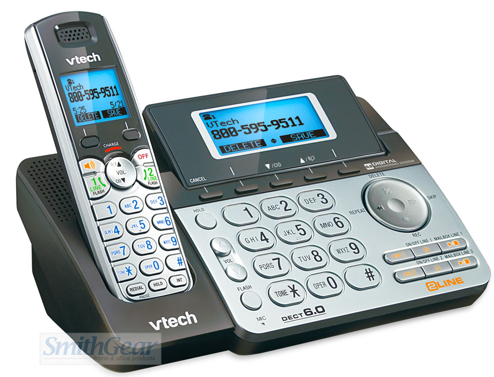 VTech DS6151 2-Line DECT 6.0 Expandable Cordless Phone System