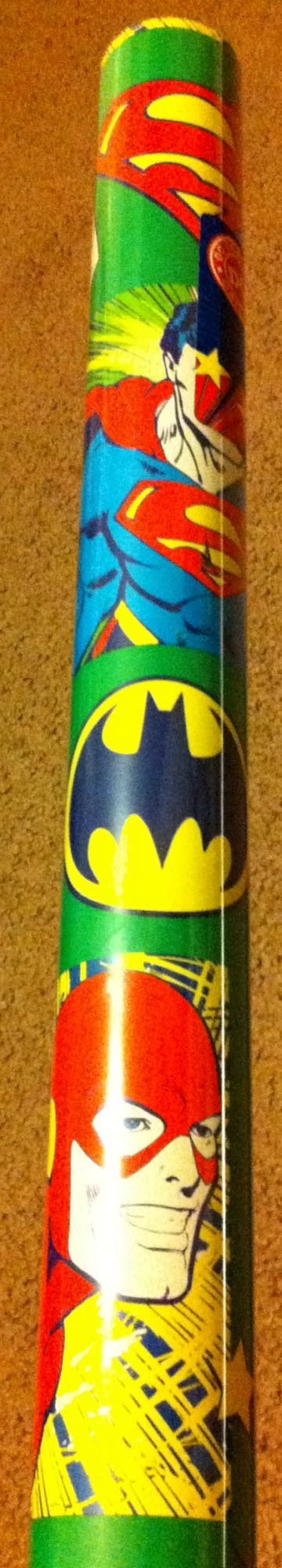 DC Comics Superman Batman Flash Wrapping Paper