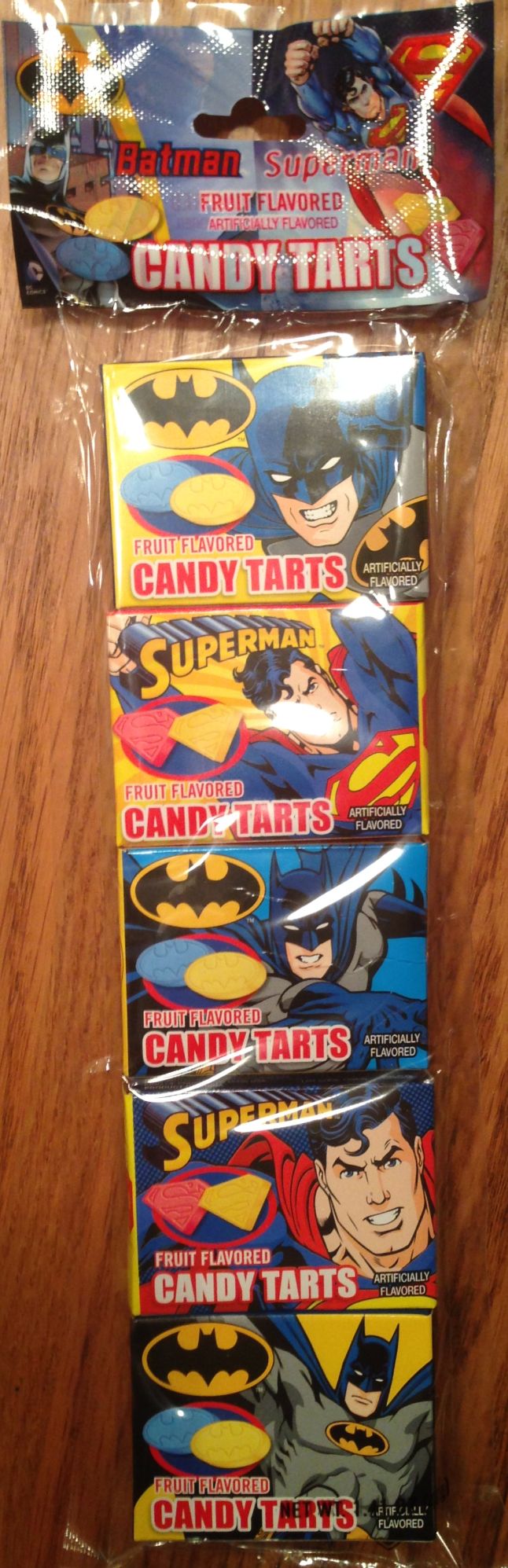 Superman Batman Fruit Flavored Candy Tarts