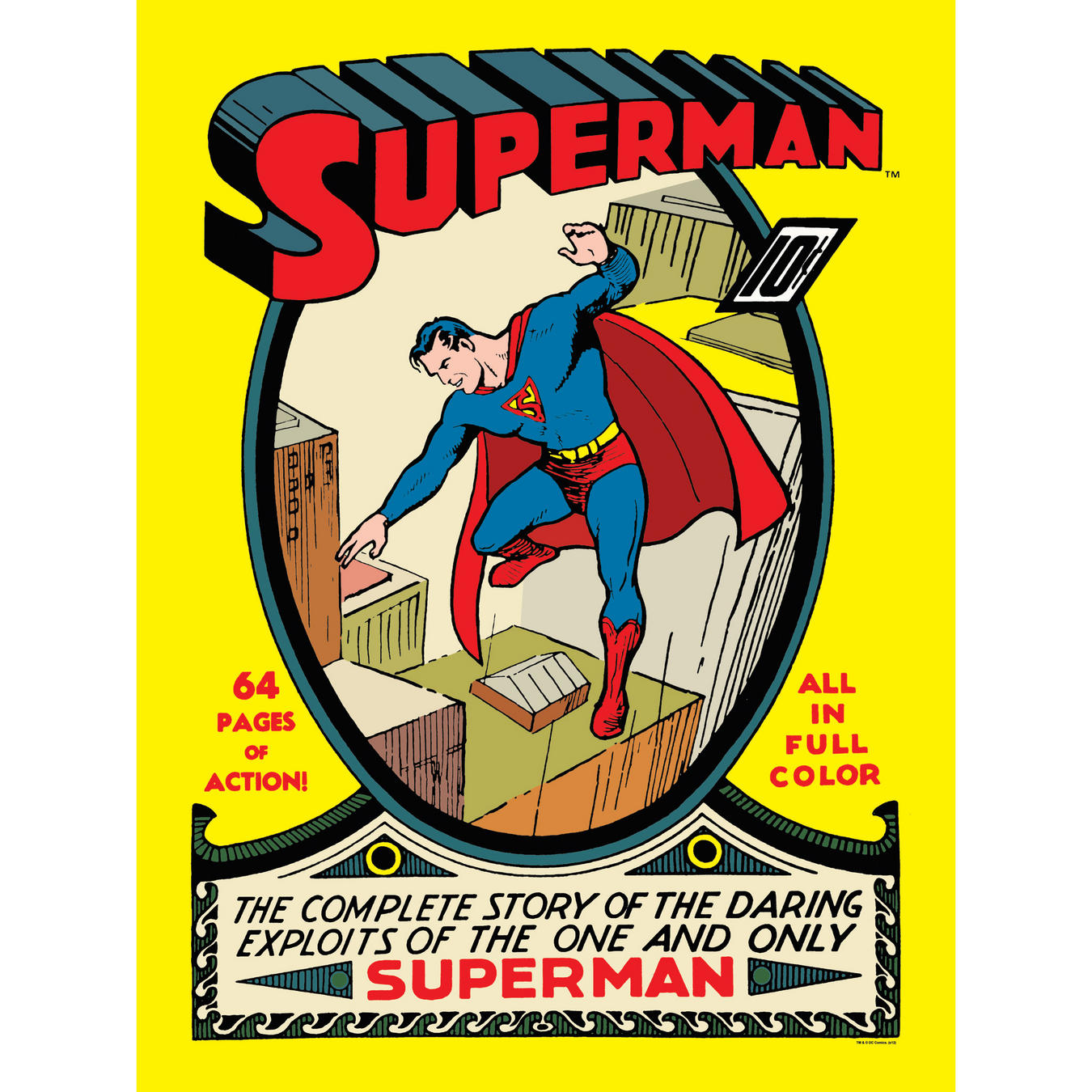 Superman Issue #1 Licensed Wall Art Canvas