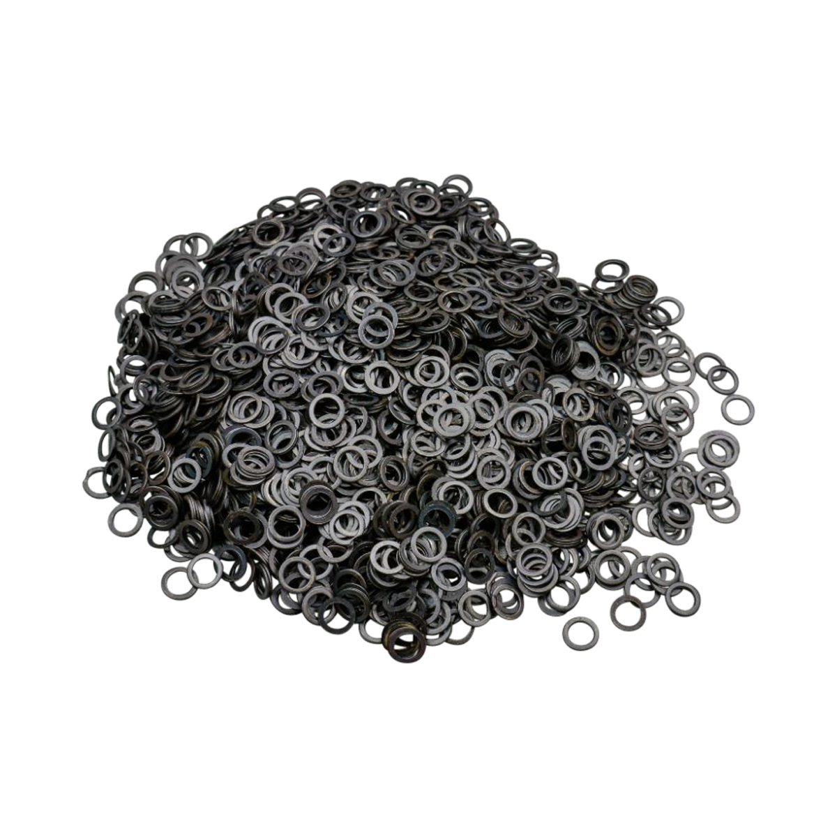 1 kg Loose Chainmail Rings – Blackened Solid Flat Rings – 17 Gauge / 9