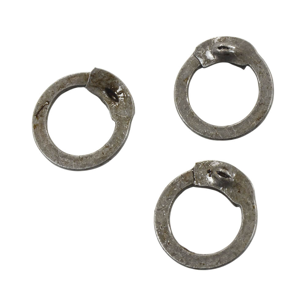 1 kg Loose Chainmail Rings - Mild Steel Flat Rings 17 Gauge / 9 mm - We