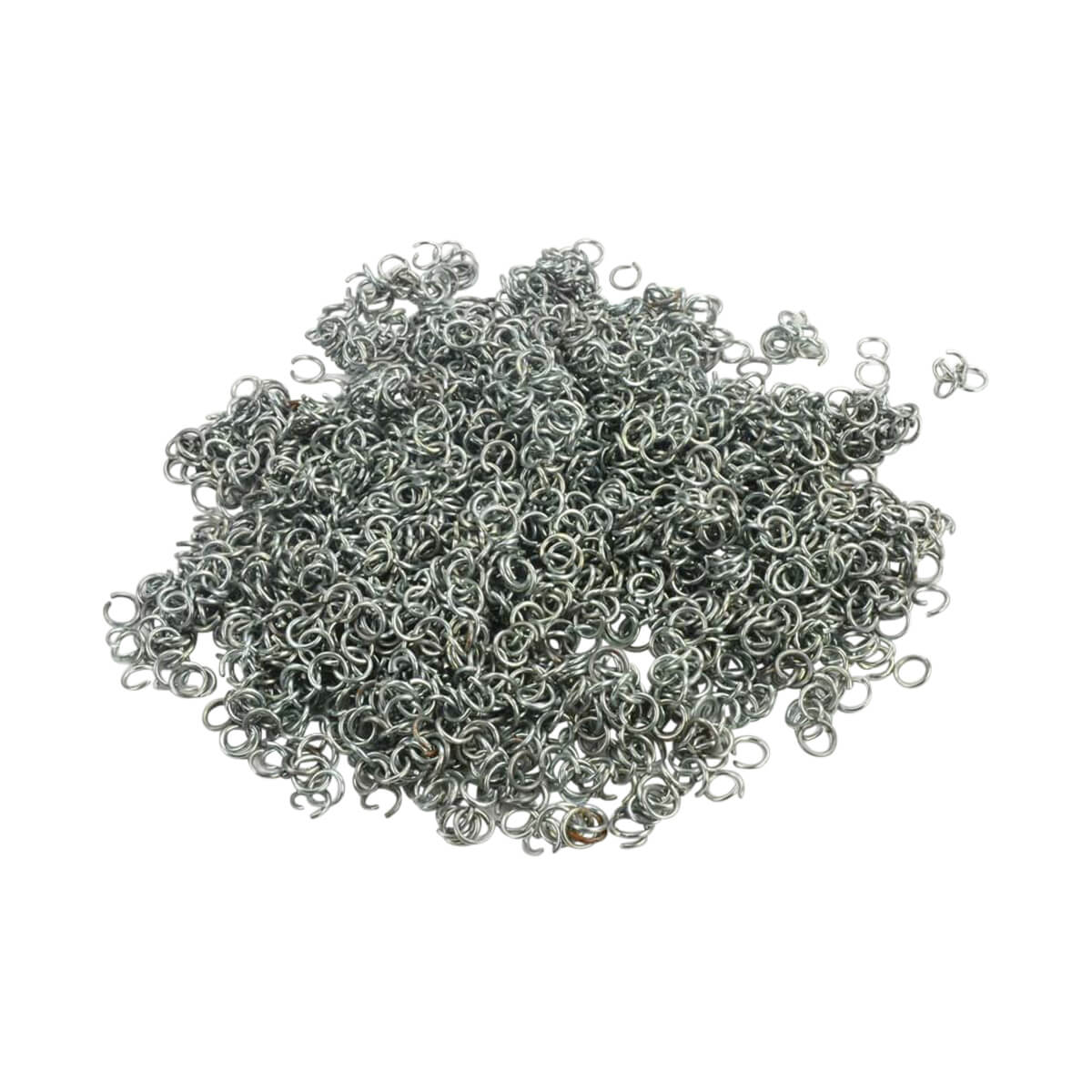 1 kg Loose Chainmail Rings – Zinc Coated Mild Steel – 16 Gauge / 8 mm