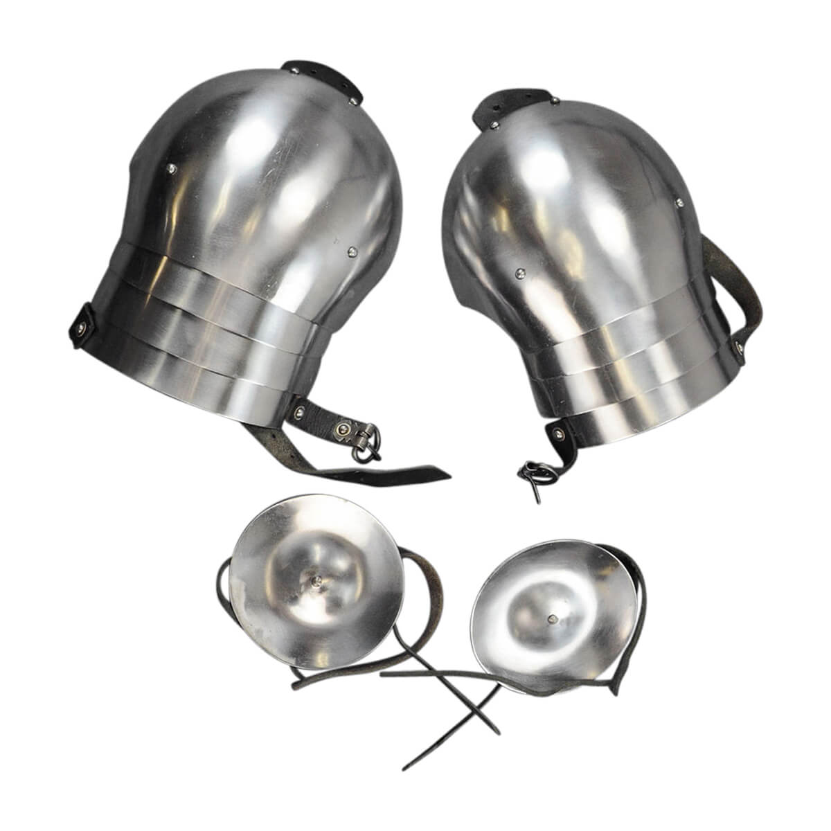 14th-15th Century Pauldron’s with Rondels – 16 Gauge KW-SNSA9207P16